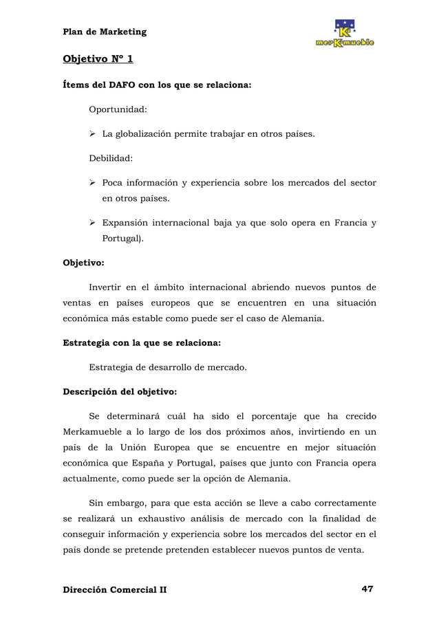 Plan de marketing merkamueble (versi n definitiva) | DOC