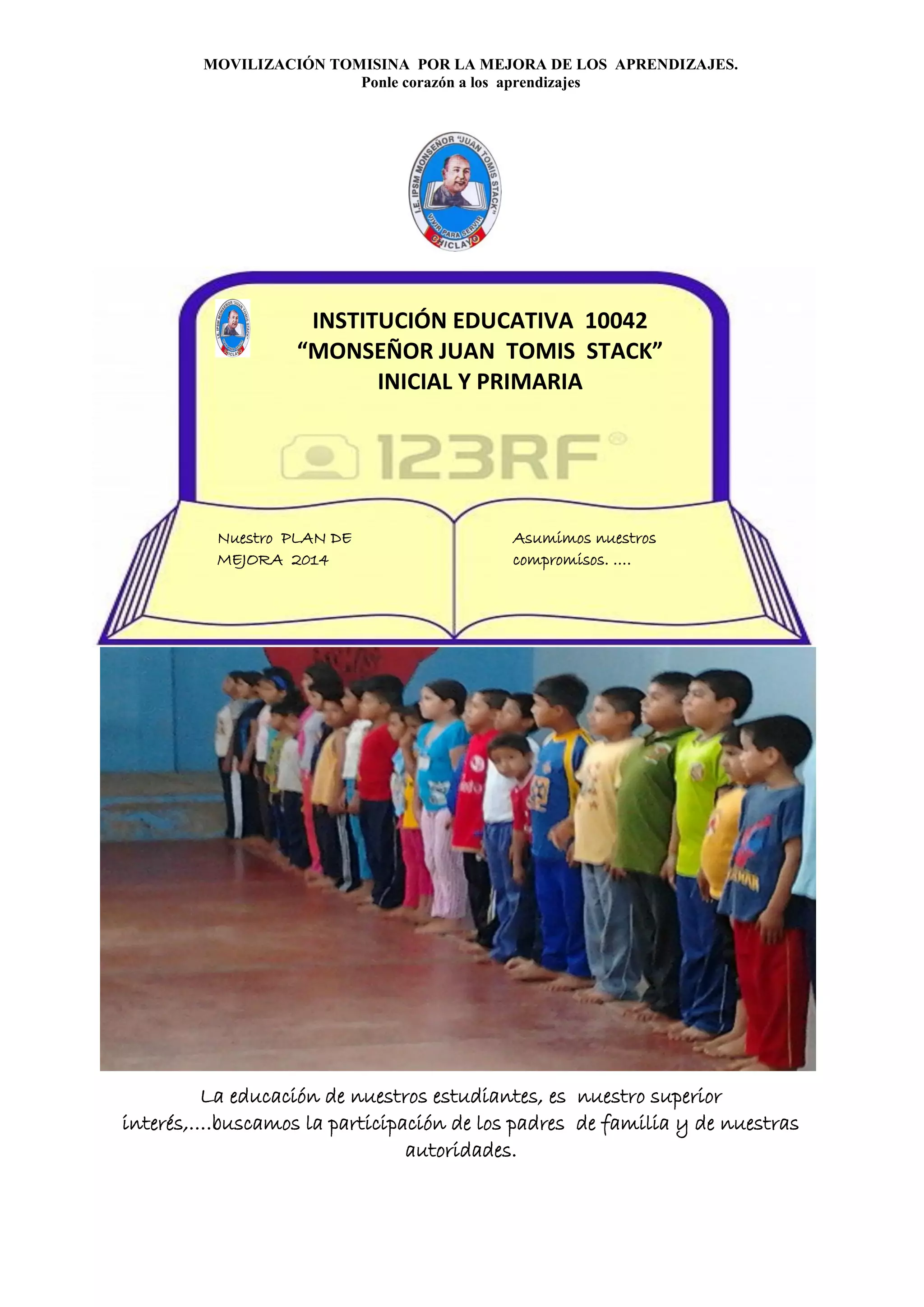 Plan de mejora inttitucional 2014 | PDF