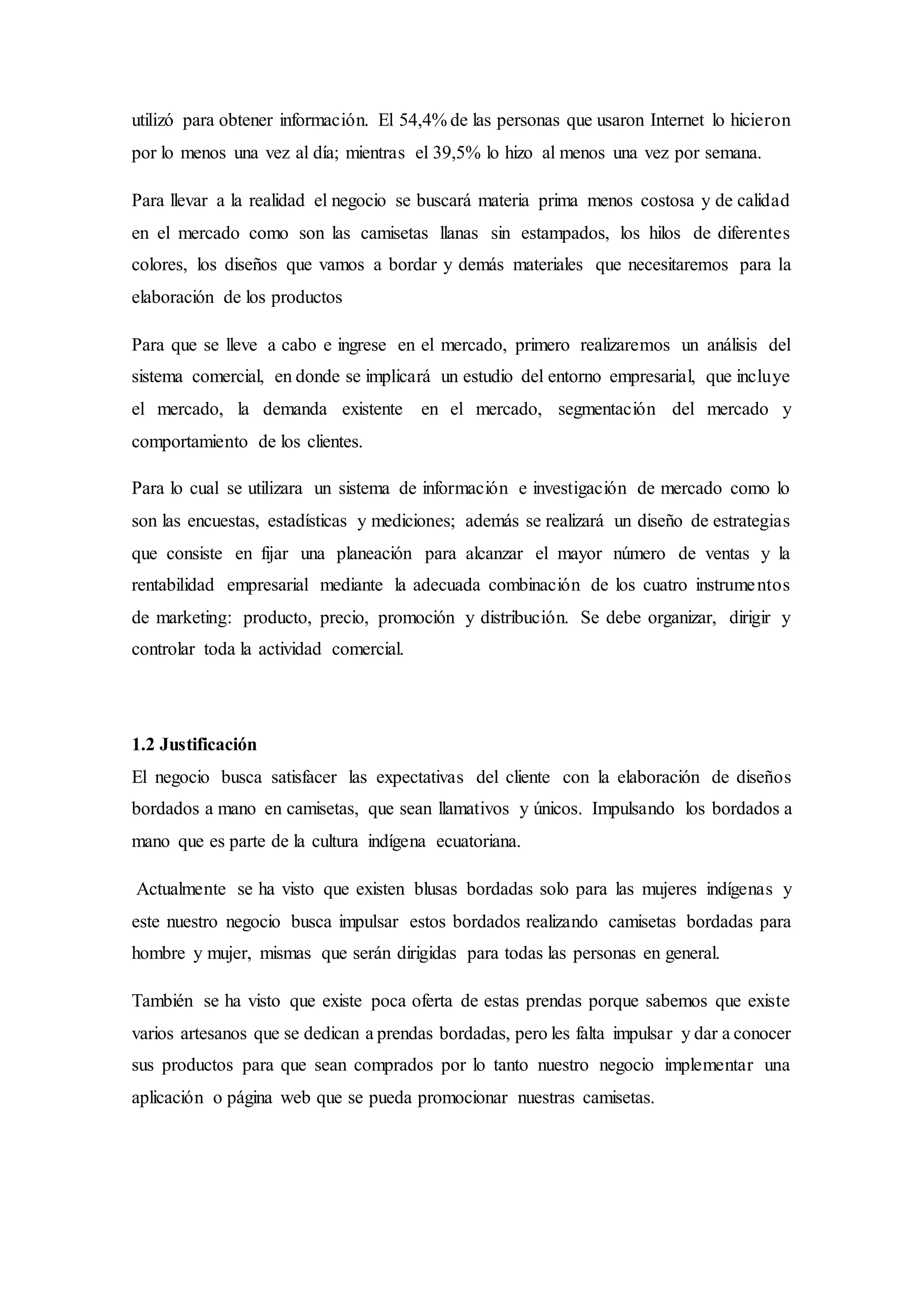 Plan de negocios | DOCX