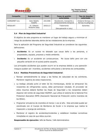 Plan de seguridad industrial | PDF
