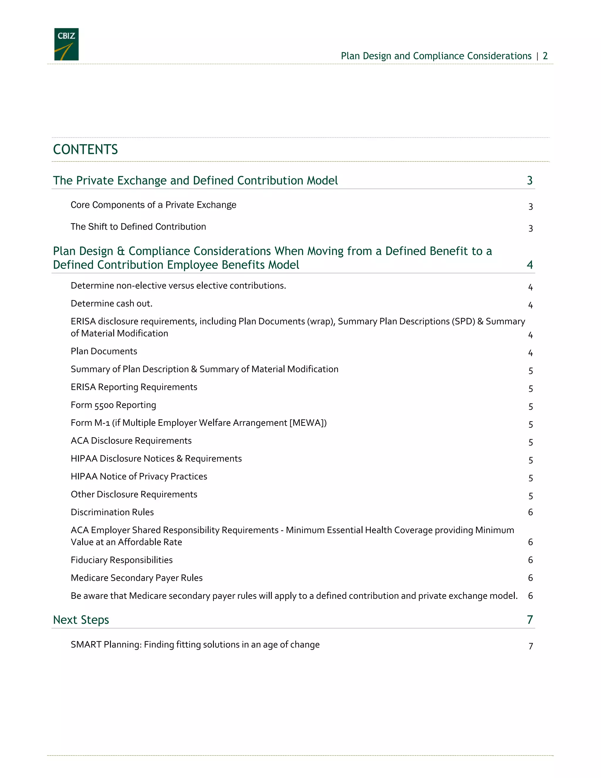 Should You Consider a Defined Contribution Model? | PDF