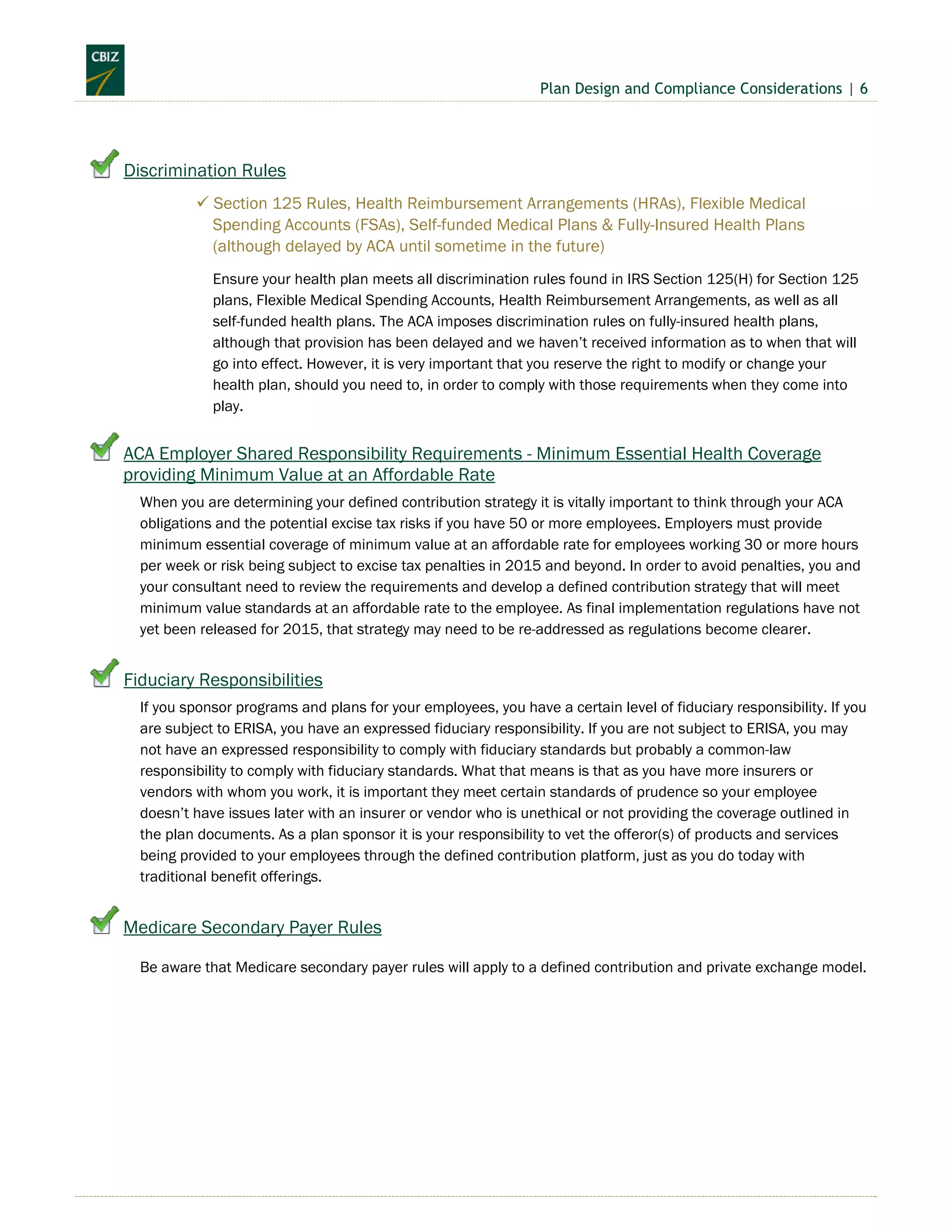 Should You Consider a Defined Contribution Model? | PDF