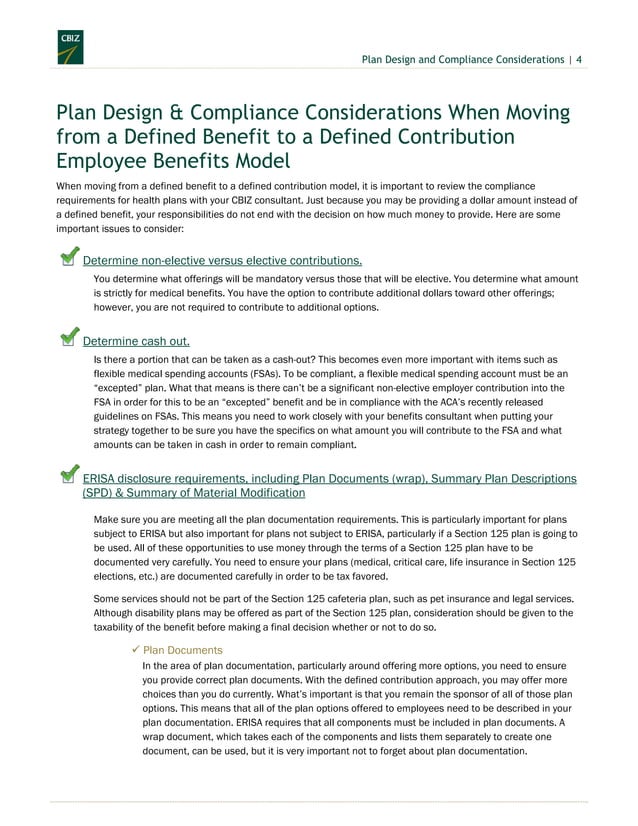 Should You Consider a Defined Contribution Model?