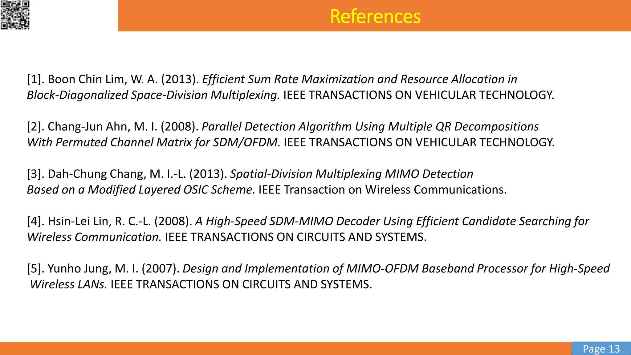 Plandesign And Fpga Implement Of Mimo Ofdm Sdm Systems Ppt