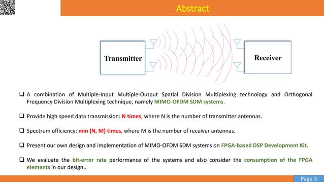 Plan_design and FPGA implement of MIMO OFDM SDM systems | PPT