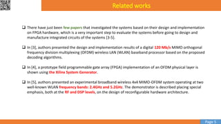 Plan_design and FPGA implement of MIMO OFDM SDM systems | PPT