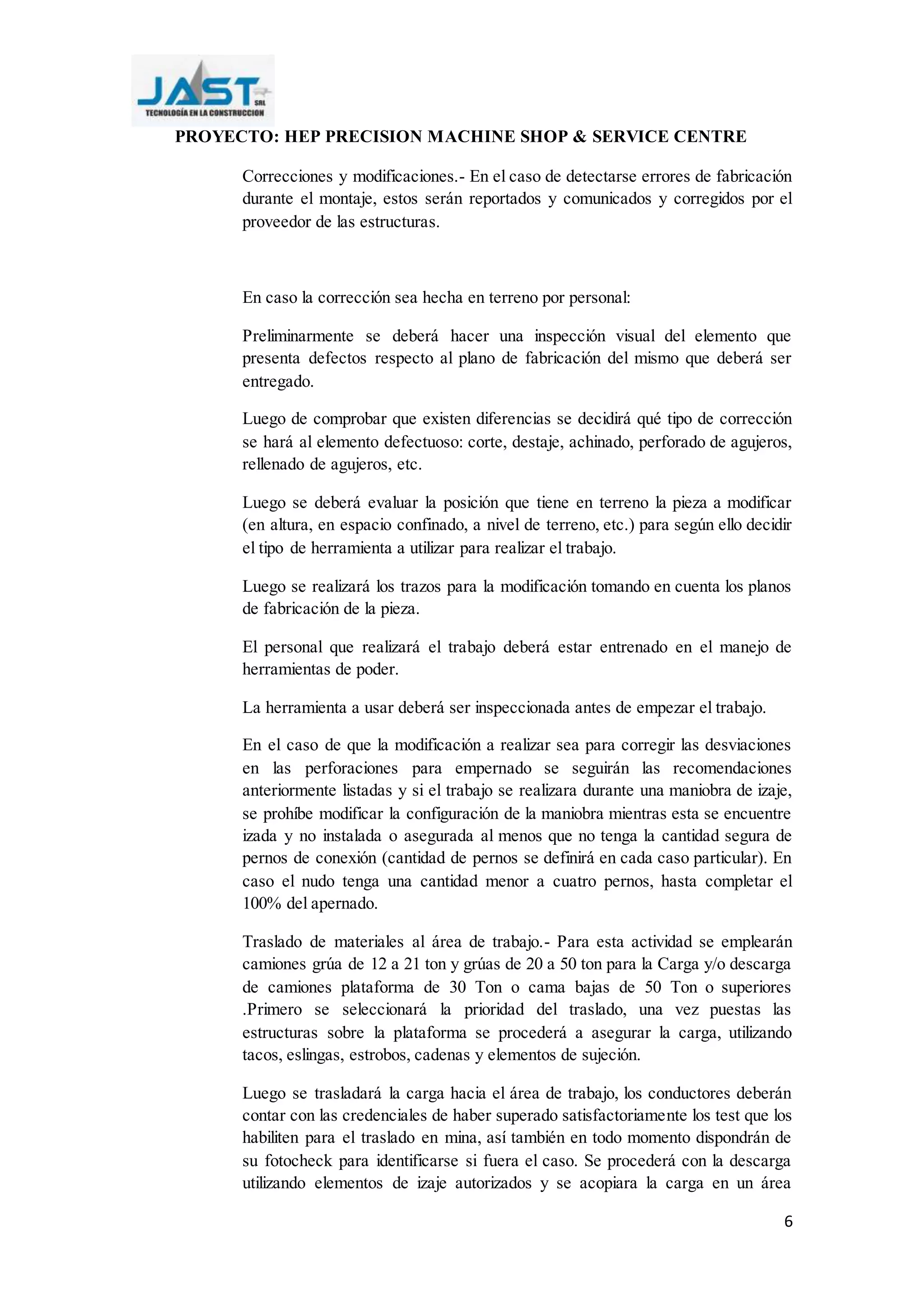 Plan de trabajo hofmann | DOCX