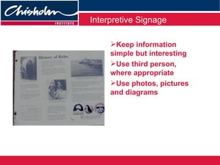 Plan & Develop Interpretive Activities 2009 | PPT