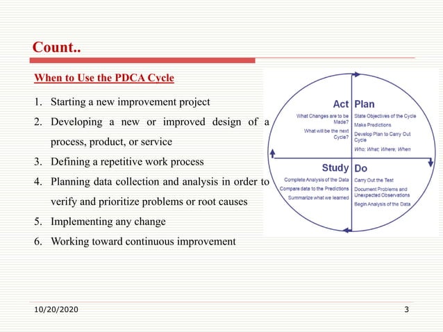 Plan, Do, Study, Act (PDSA) Cycle in Total Quality Management | PDF | Educational Assessment ...