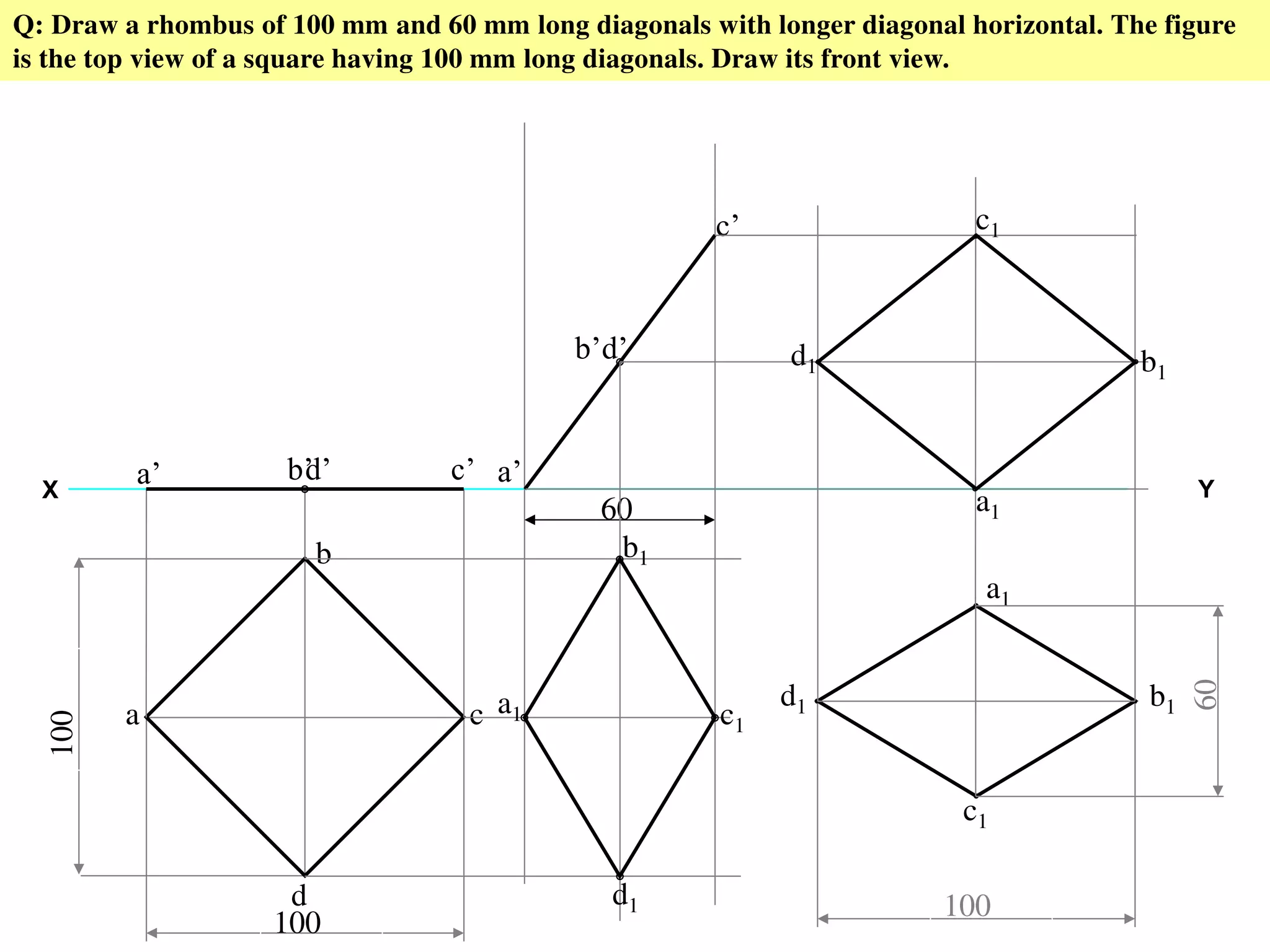 Projection of Plane-engineering drawing | PDF