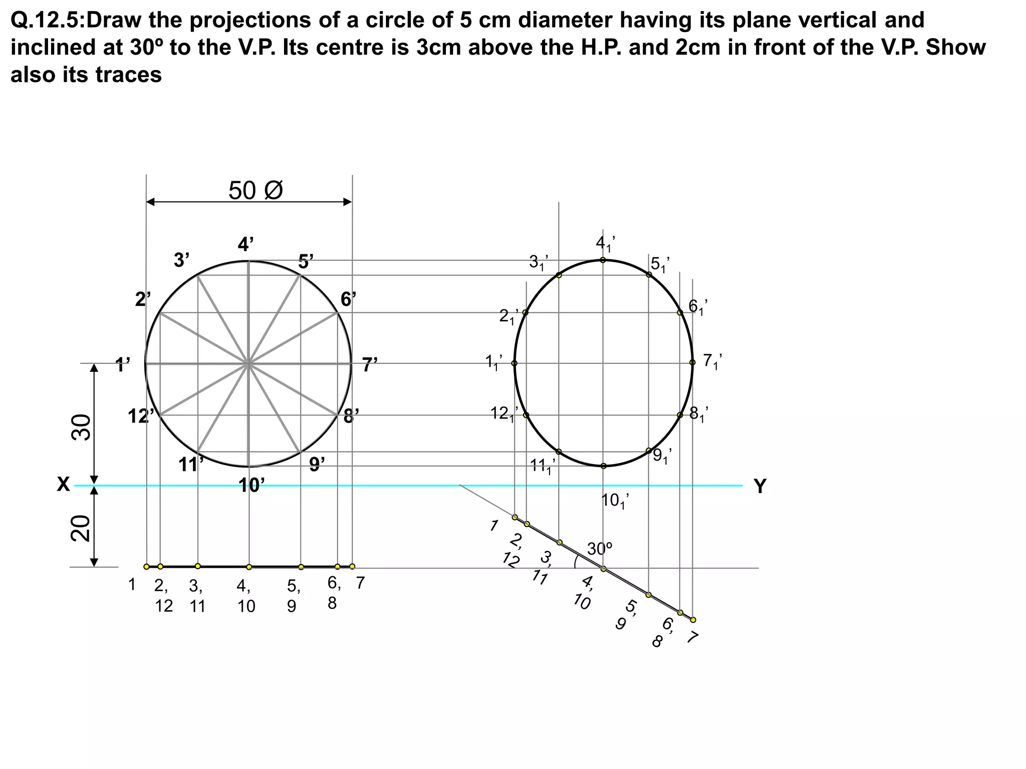 Projection of Plane-engineering drawing | PDF