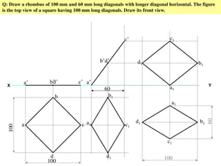 Projection of Plane-engineering drawing | PDF