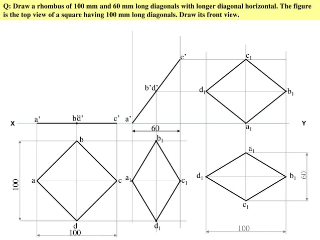 Projection of Plane-engineering drawing | PDF | 3-D Graphics | Computer ...