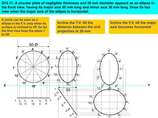 Projection of Plane-engineering drawing | PDF