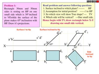 Projection of Plane-engineering drawing | PDF