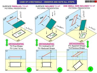 Projection of Plane-engineering drawing | PDF