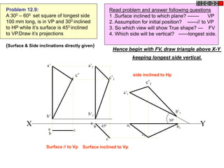 Projection of Plane-engineering drawing | PDF