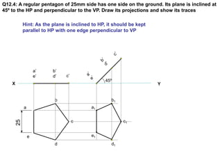 Projection of Plane-engineering drawing | PDF
