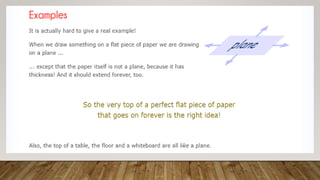 Plane in 3 dimensional geometry | PPTX