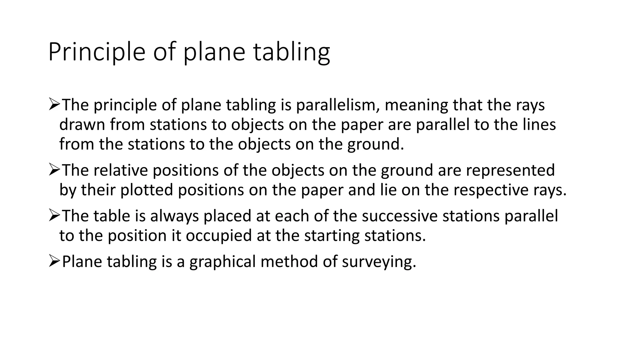 Plane Table Surveying For Civil Engineering | PDF