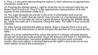 Plane Table Surveying For Civil Engineering | PDF