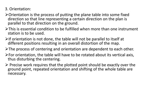 Plane Table Surveying For Civil Engineering | PPT
