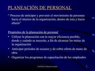 Planeación de personal GH | PPT