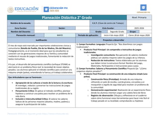 Planeación Didáctica para 2° Grado: Juegos Tradicionales y Máquinas ...
