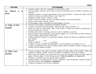 Planeaciones quinto bimestre | DOCX