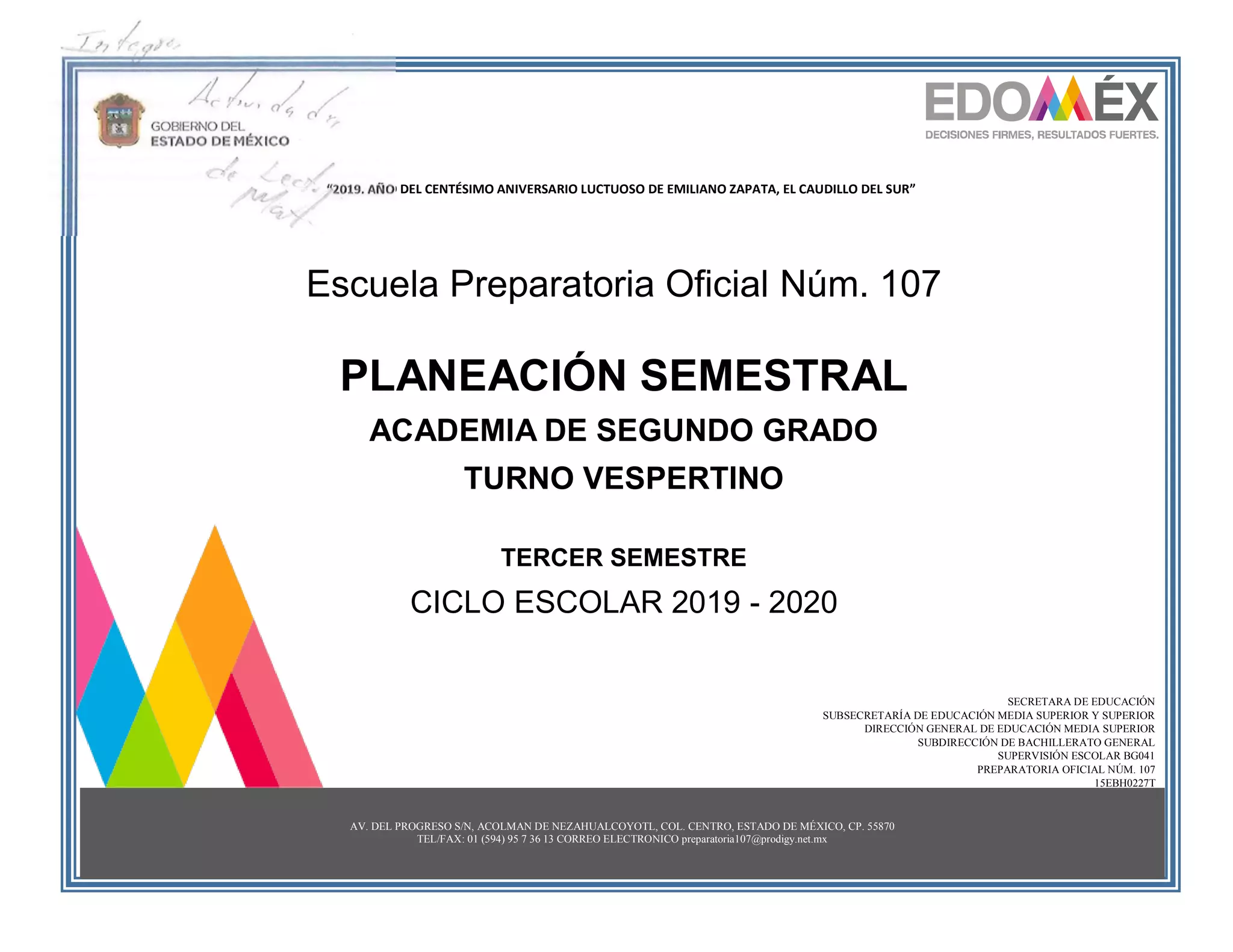 Planeacion semestral 2 | PPT
