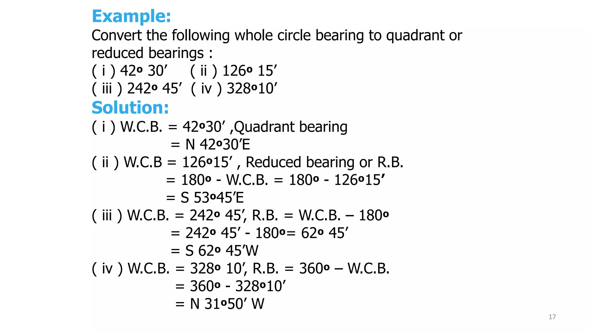 Traverse Computations | PDF
