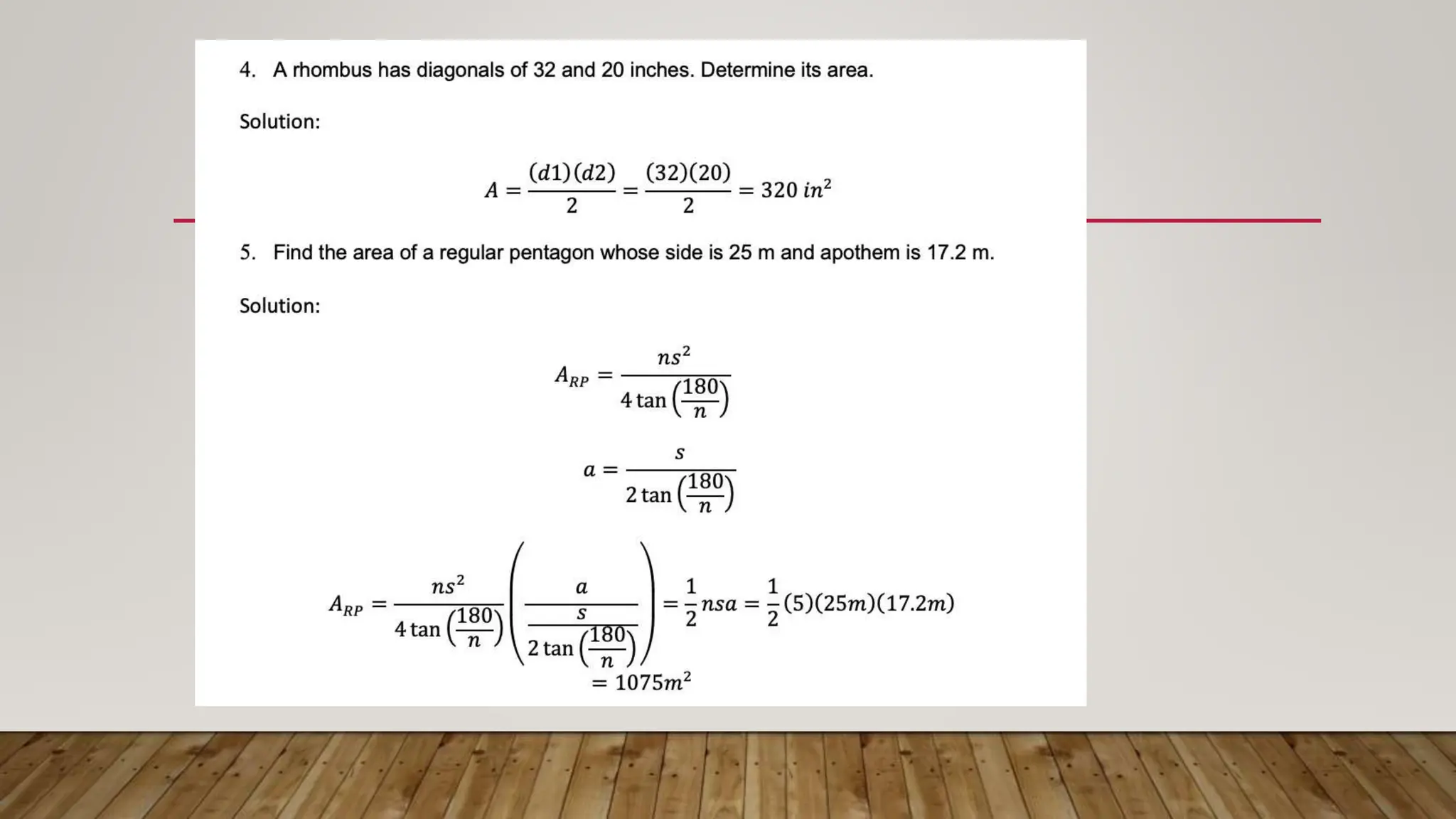 Mathematics for Engineers - Plane and Solid Geometry | PPTX