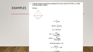 Mathematics for Engineers - Plane and Solid Geometry | PPTX