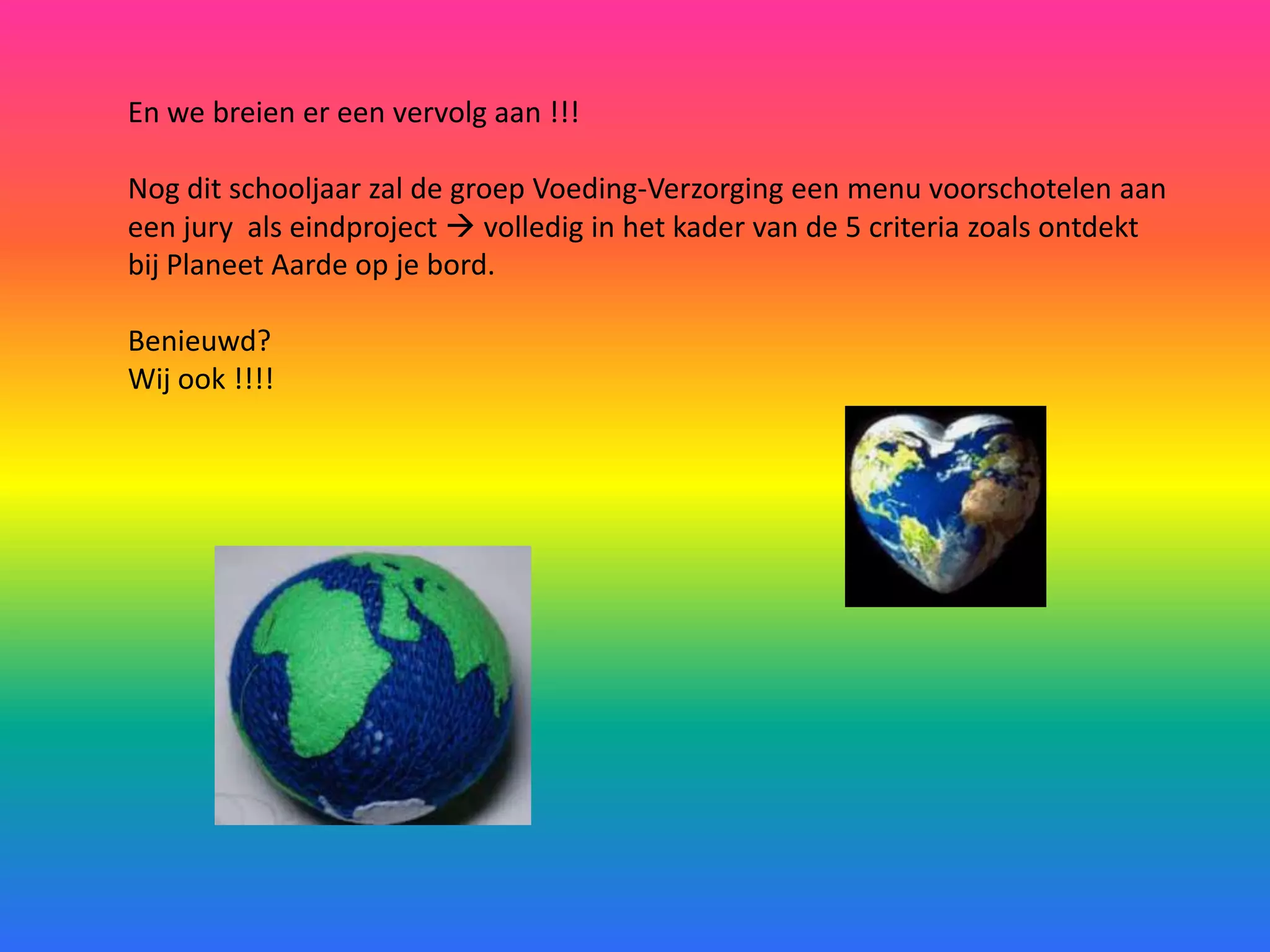 Planeet aarde op je bord in MS Bree | PPT