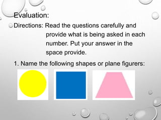 Plane figures | PPTX
