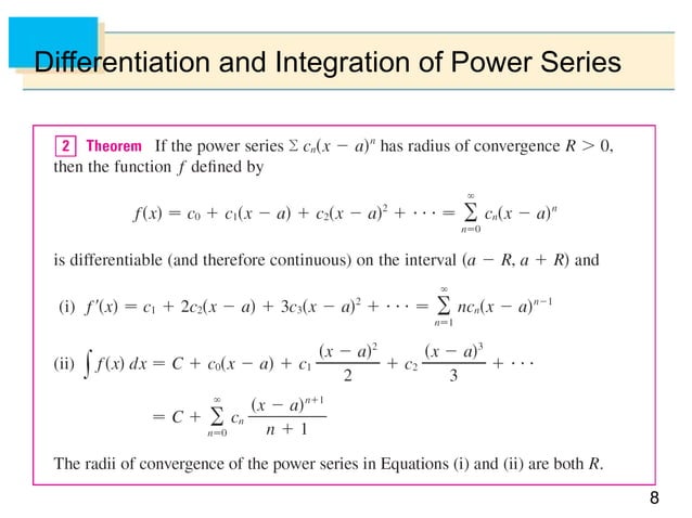 Representation of Functions as Power Series.ppt