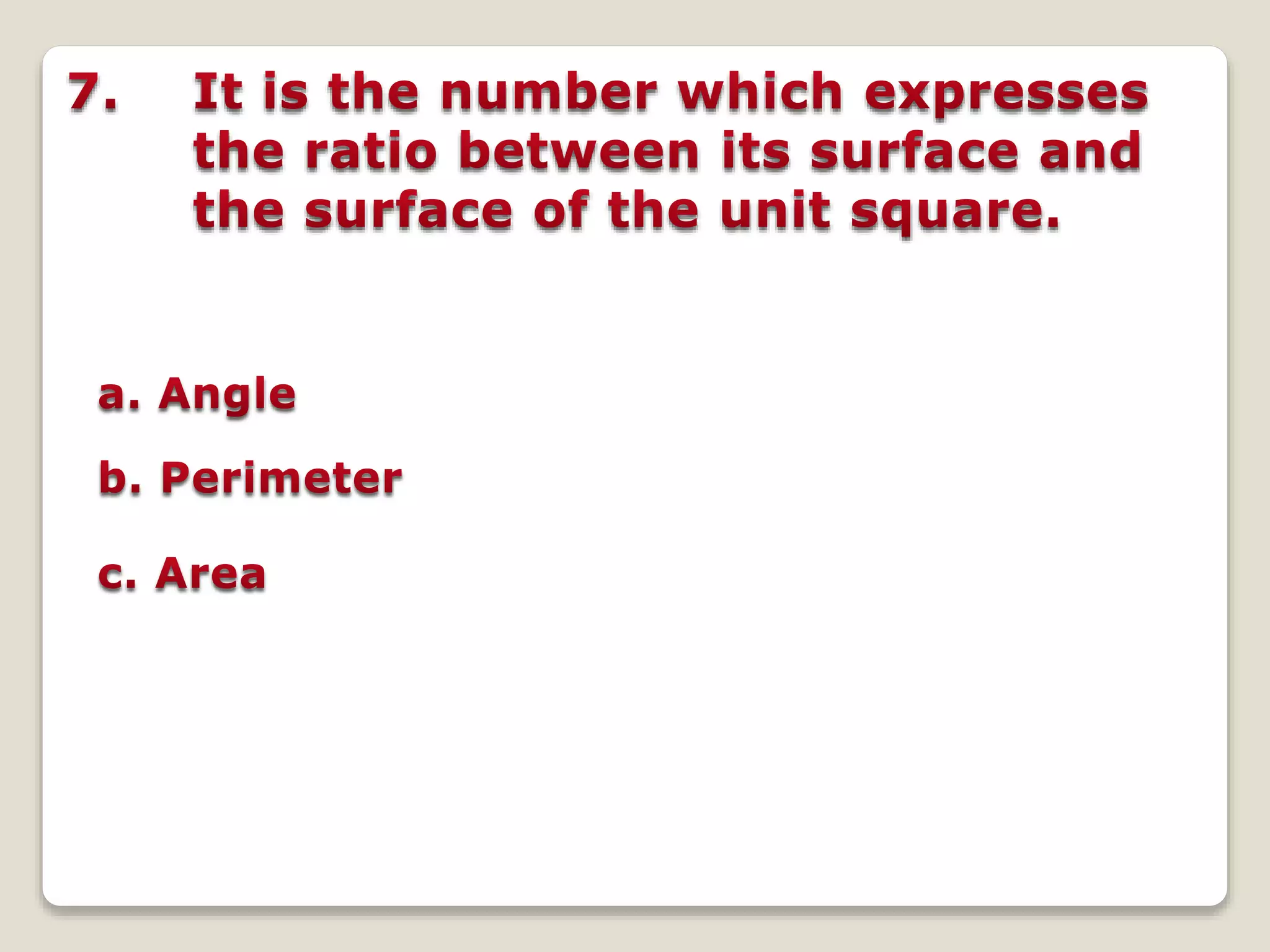 Plane geometry test | PPTX