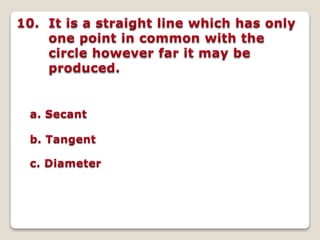 Plane geometry test | PPTX
