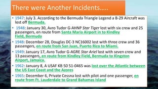 Plane incidents in bermuda triangle | PPTX