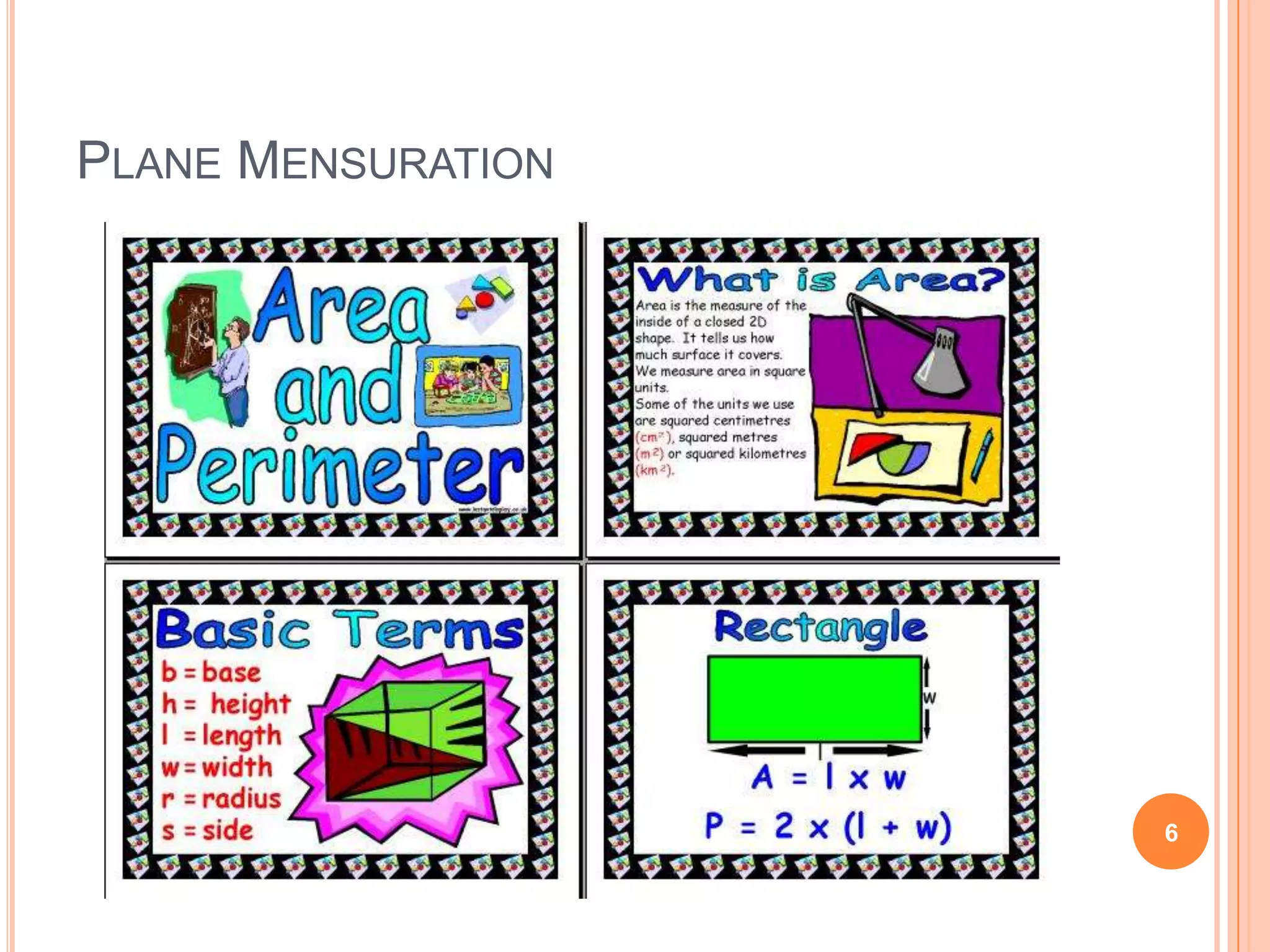 Plane Mensuration Perimeter of Polygons | PPT