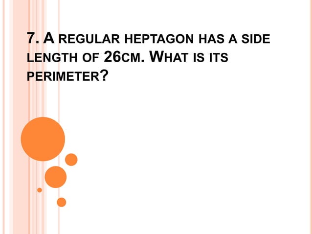 Plane Mensuration Perimeter of Polygons | PPT