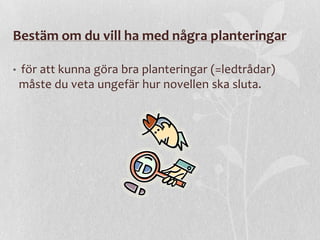 Planera din novell | PPTX