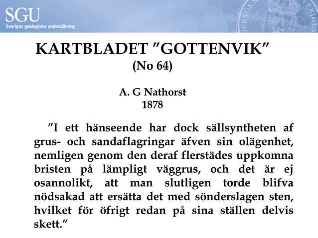 Planering och infrastruktur. Anna Åberg, SGU | PPTX