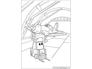 Planes Coloring Pages Disney Skipper