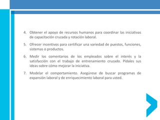 Aprenda sobre los planes de capacitación cruzada | PDF