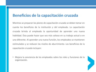 Aprenda sobre los planes de capacitación cruzada | PDF
