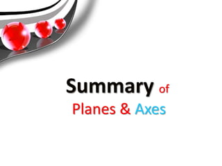 Planes & axes | PPTX