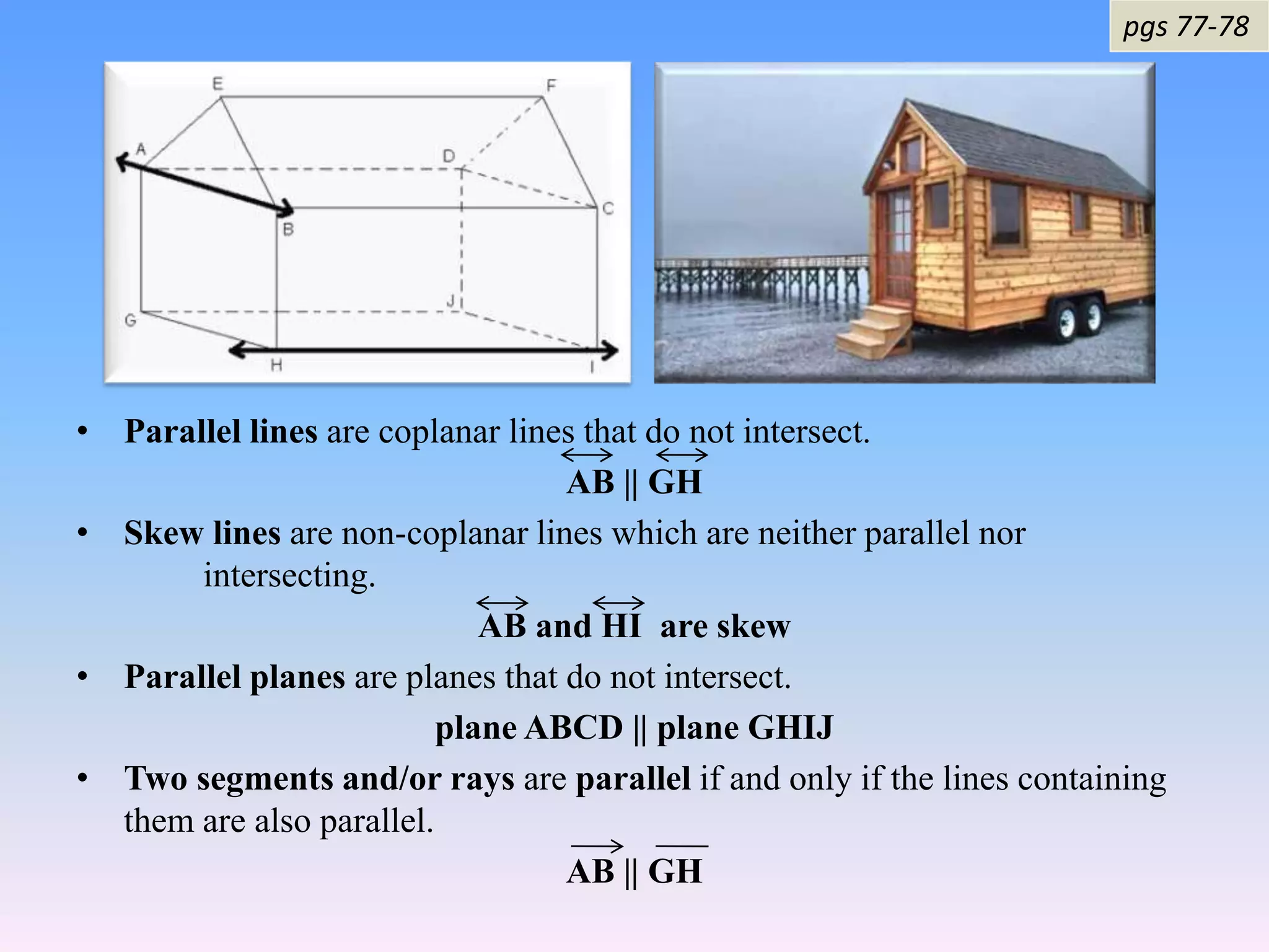 Planes, Lines and Transversals | PPTX