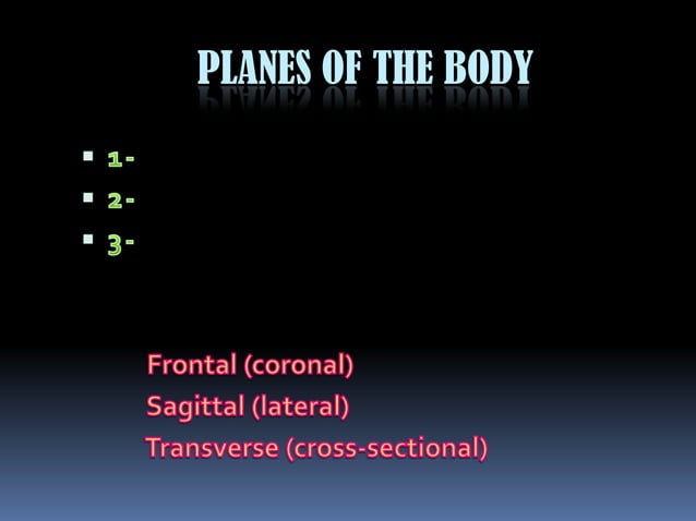 Planes of the body | PPSX