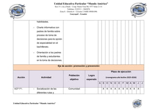 Plan Estrategico-Dece 2025-2026.docx Ecuador | DOCX